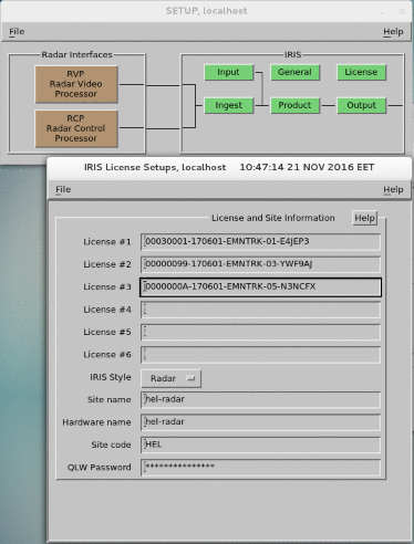 License and Site Information Setups